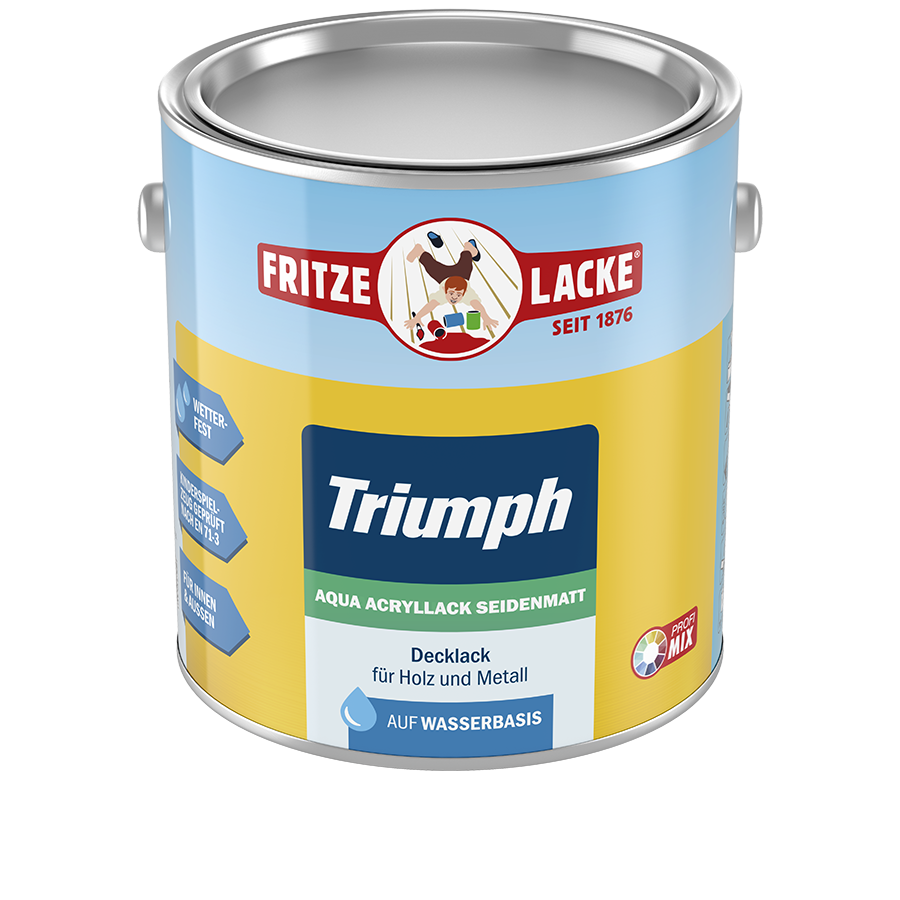 TRIUMPH AQUA ACRYLLACK SEIDENMATT - Fritze Lacke